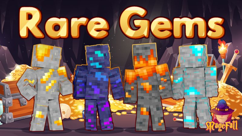 Rare Gems by Magefall (Minecraft Skin Pack) - Minecraft Marketplace ...