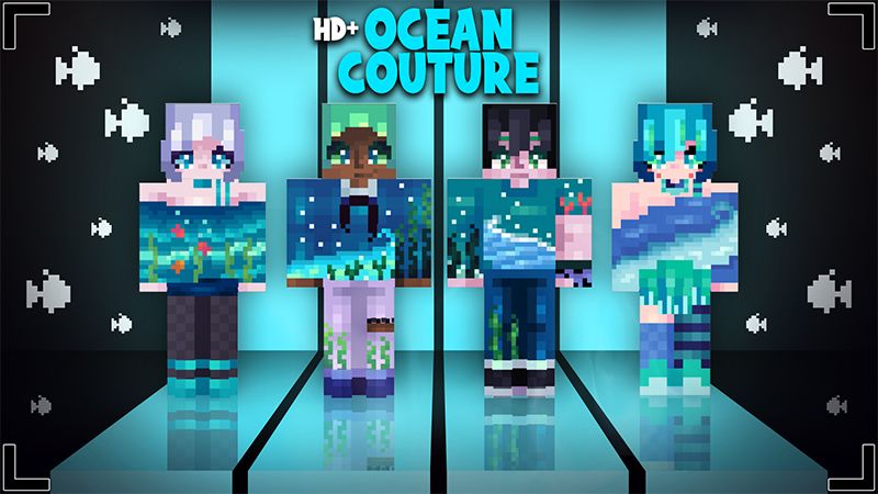 Ocean Couture by Glowfischdesigns (Minecraft Skin Pack) - Minecraft ...