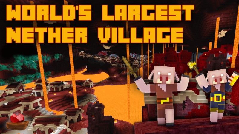 Worlds Largest Nether Village by Lifeboat (Minecraft Marketplace Map ...