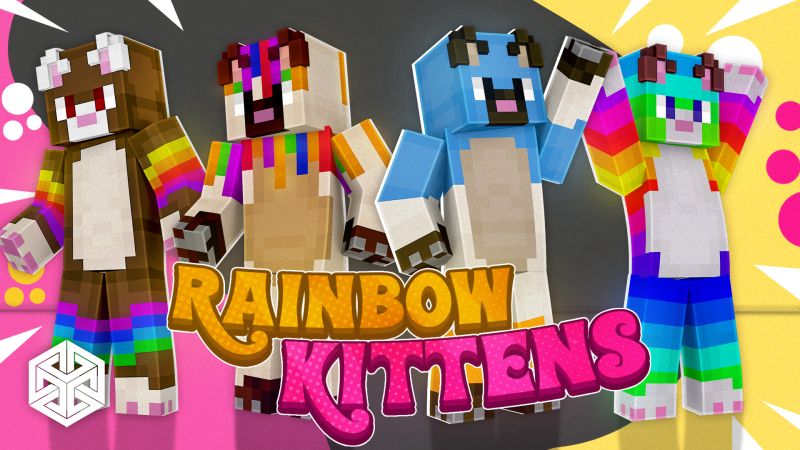 Rainbow Kittens by Yeggs (Minecraft Skin Pack) - Minecraft Marketplace ...