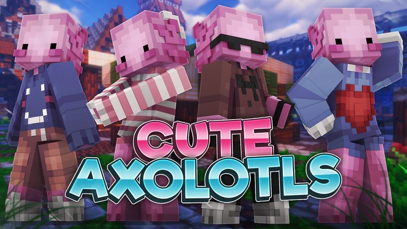 Cute Axolotls by 5 Frame Studios (Minecraft Skin Pack) - Minecraft ...