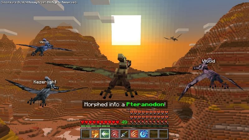 Dinosaurs Add-On 2.1 by Honeyfrost - Minecraft Bedrock Marketplace Explorer
