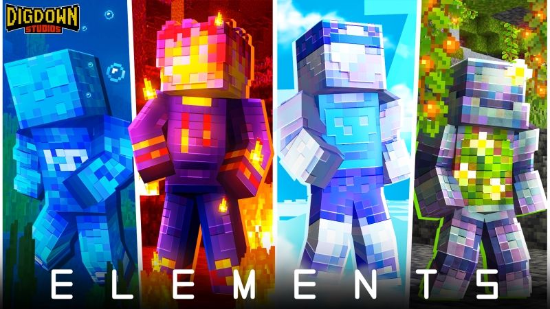 Elements by Dig Down Studios (Minecraft Skin Pack) - Minecraft ...