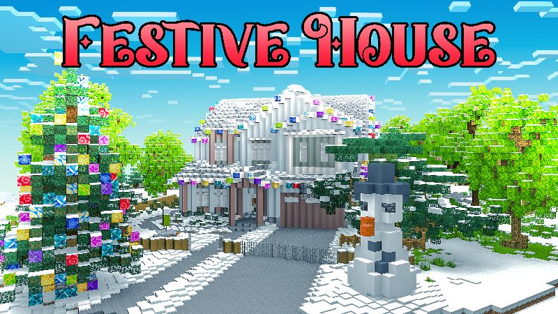 FESTIVE HOUSE by Minty (Minecraft Marketplace Map) - Minecraft Bedrock ...