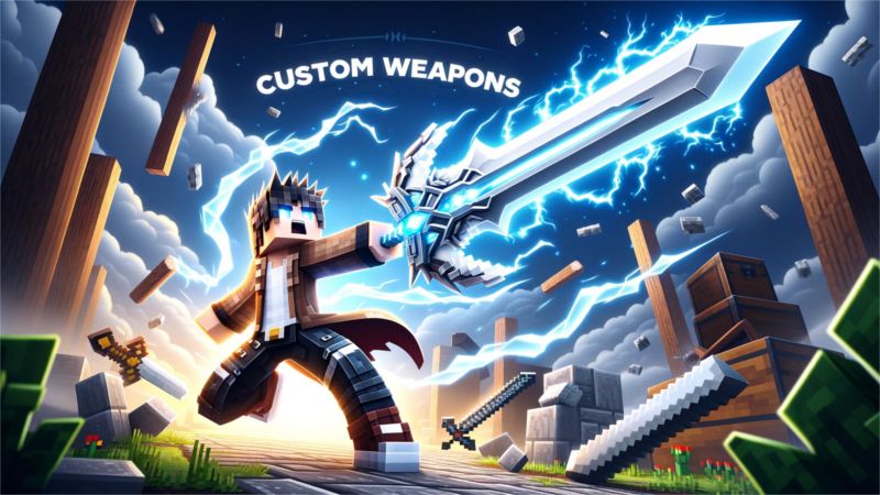 Custom Weapons by Glowfischdesigns (Minecraft Marketplace Map ...