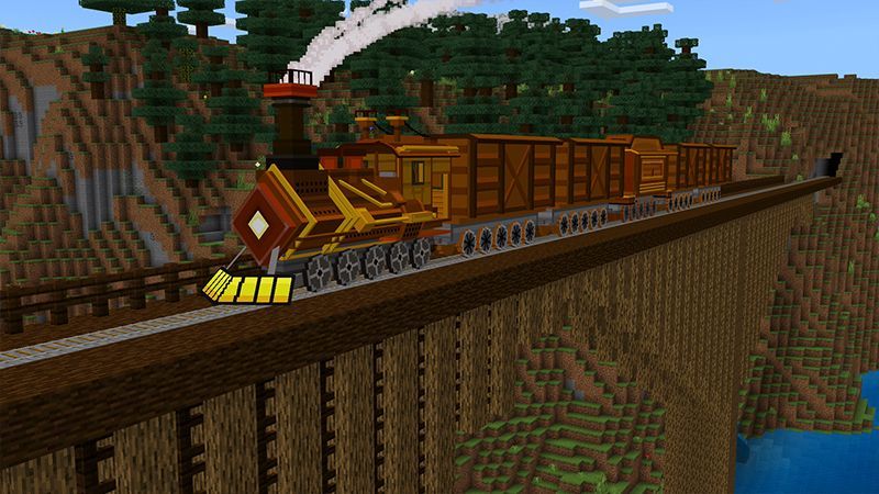 TRAINS Add-On by Pickaxe Studios - Minecraft Bedrock Marketplace Explorer