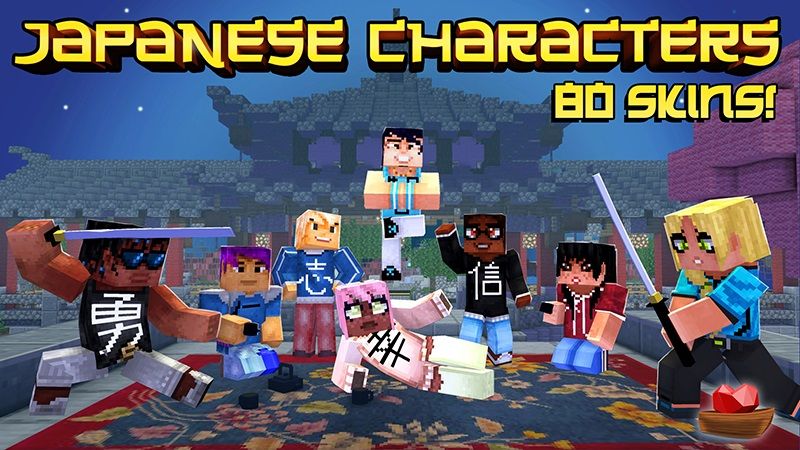 Japanese Characters by Lifeboat (Minecraft Skin Pack) - Minecraft ...
