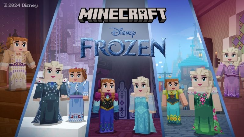 Frozen Anna Elsa Skin Pack by Noxcrew (Minecraft Skin Pack) - Minecraft ...