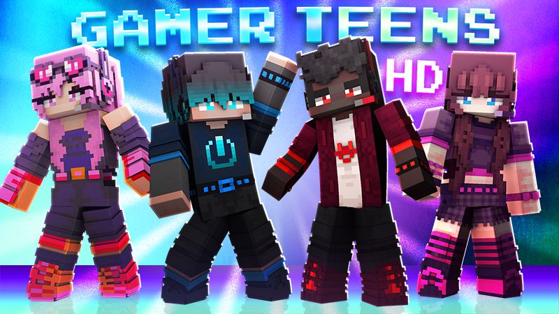 Gamer Teens HD by The Lucky Petals (Minecraft Skin Pack) - Minecraft ...