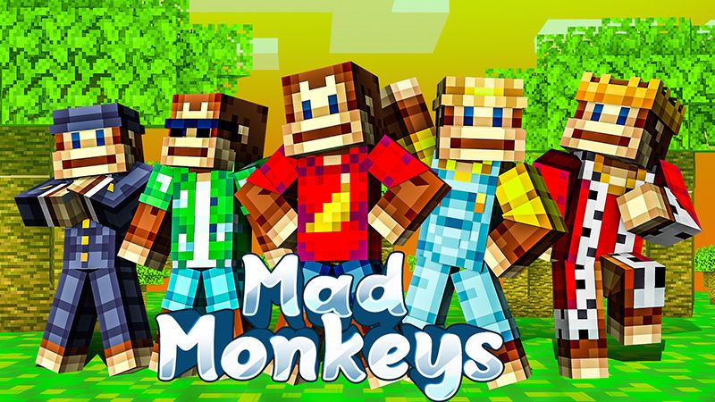 Mad Monkeys by Odyssey Builds (Minecraft Skin Pack) - Minecraft Marketplace (via bedrockexplorer ...
