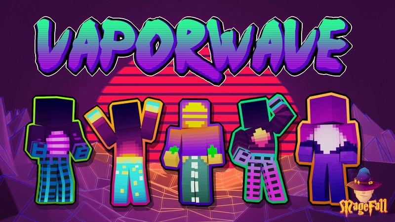 Vaporwave by Magefall (Minecraft Skin Pack) - Minecraft Marketplace ...