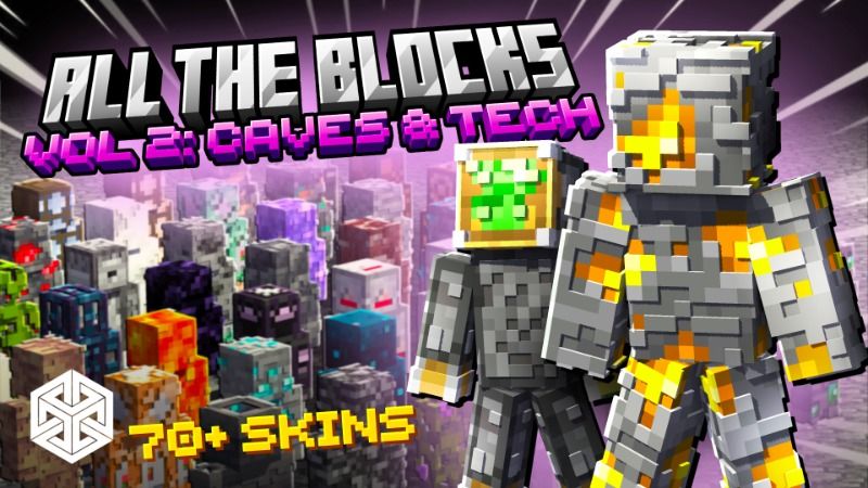 ALL THE BLOCKS Caves Tech by Yeggs (Minecraft Skin Pack) - Minecraft ...