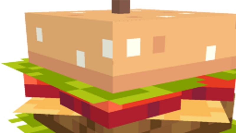 Hamburger by Shapescape - Minecraft Marketplace (via bedrockexplorer.com)
