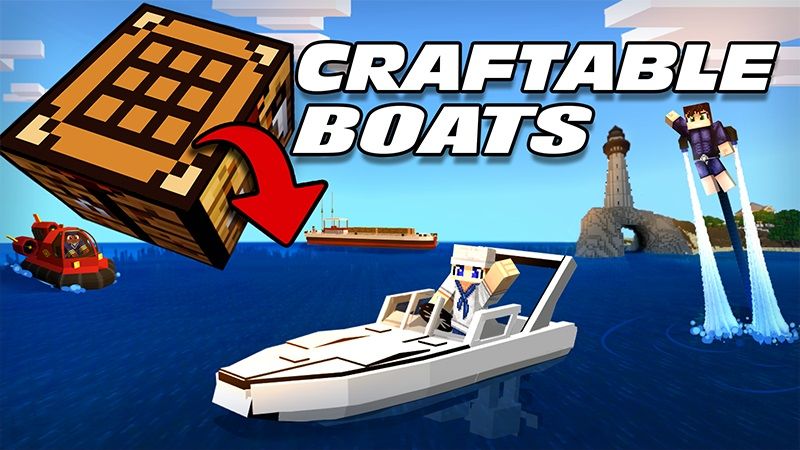 Craftable Boats by Lifeboat (Minecraft Marketplace Map) - Minecraft ...