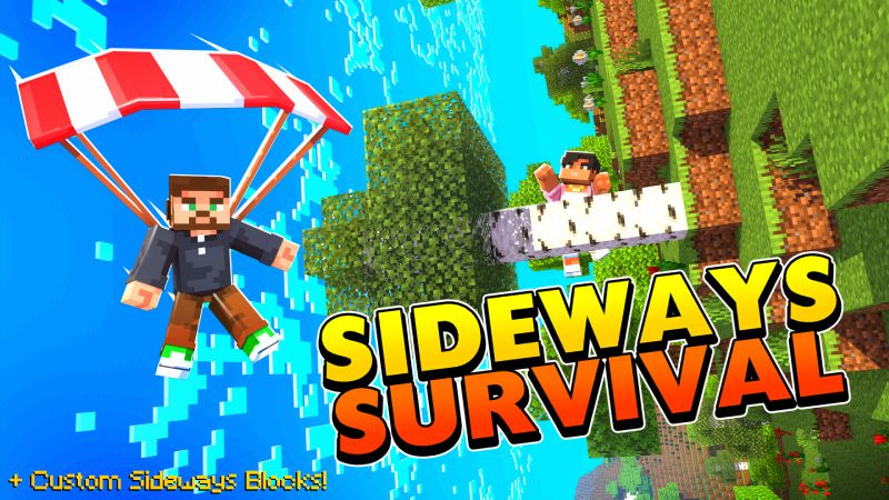 SURVIVAL BUT IT IS SIDEWAYS by Maca Designs (Minecraft Marketplace Map ...