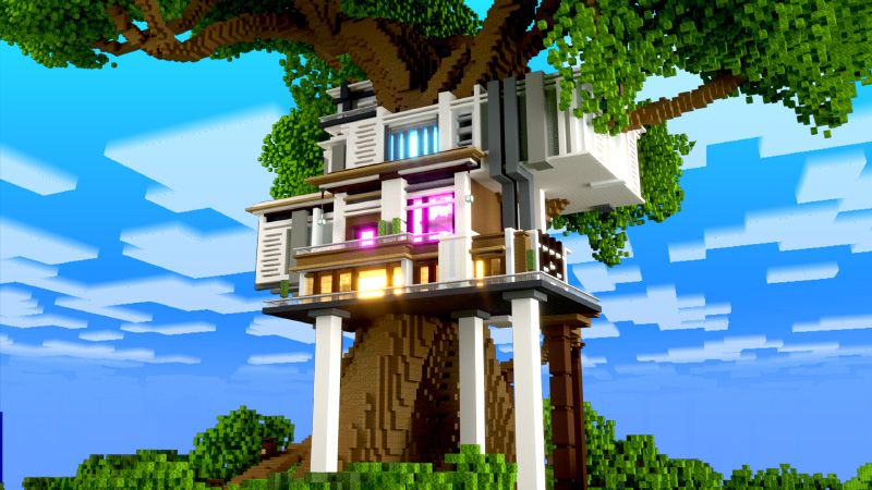 Modern Tree House by 4KS Studios (Minecraft Marketplace Map ...