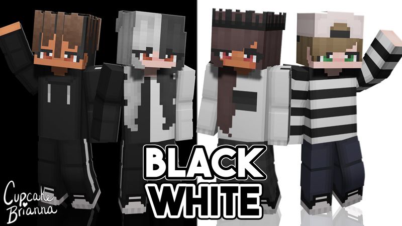 Black And White HD Skin Pack by CupcakeBrianna (Minecraft Skin Pack ...