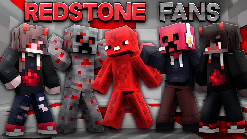 Redstone Fans by The Lucky Petals (Minecraft Skin Pack) - Minecraft ...