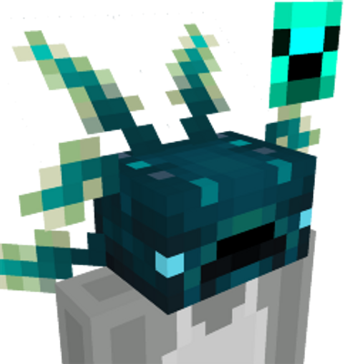 Sculk Axolotl Head by Dots Aglow - Minecraft Marketplace (via ...