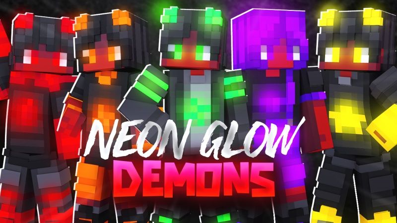 Neon Glow Demons by Fall Studios (Minecraft Skin Pack) - Minecraft ...