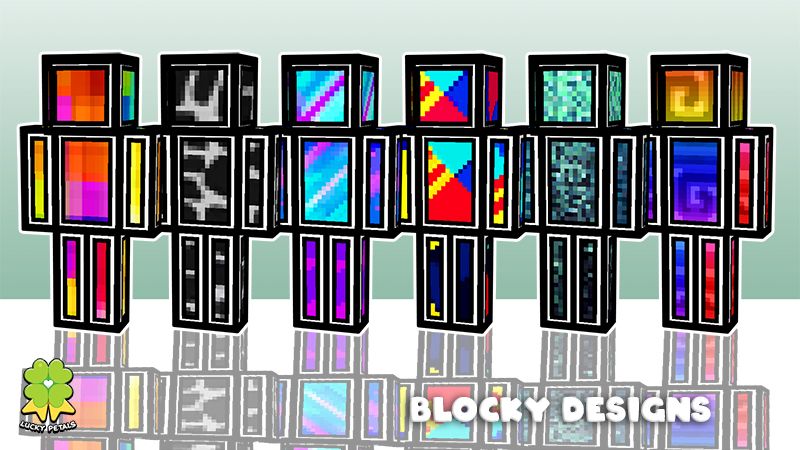 Blocky Designs by The Lucky Petals (Minecraft Skin Pack) - Minecraft ...