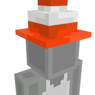 Traffic Cone hat by Oaken - Minecraft Marketplace (via bedrockexplorer.com)