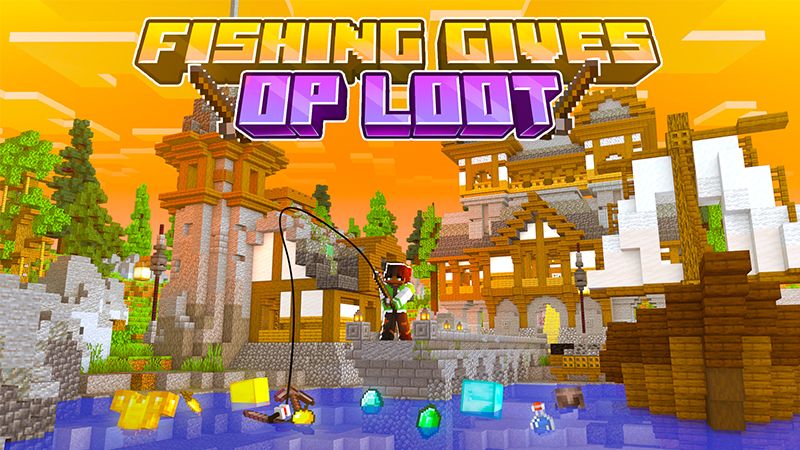 Fishing Gives OP Loot by AquaStudio (Minecraft Marketplace Map ...