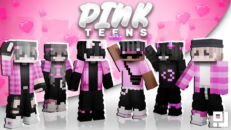 Pink Teens 2024 by inPixel (Minecraft Skin Pack) - Minecraft Bedrock ...