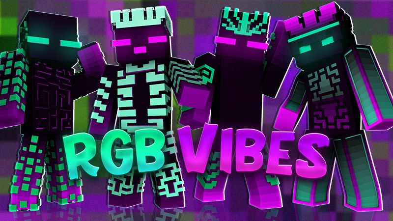 RGB VIBES by The Lucky Petals (Minecraft Skin Pack) - Minecraft Bedrock ...