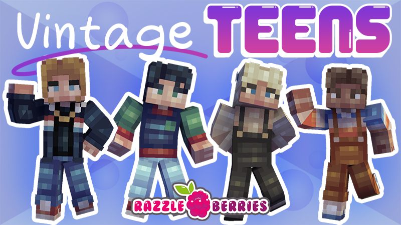Vintage Teens by Razzleberries (Minecraft Skin Pack) - Minecraft ...