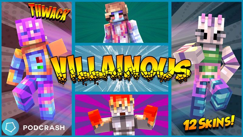 Villainous by Podcrash (Minecraft Skin Pack) - Minecraft Bedrock ...