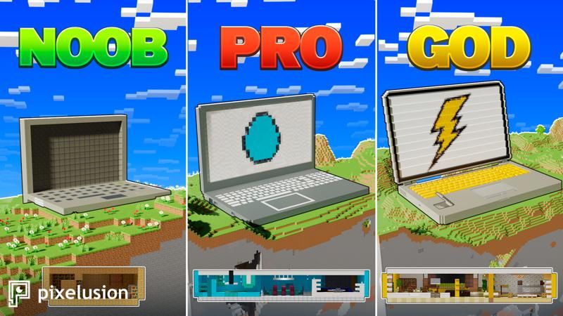 NOOB VS PRO VS GOD COMPUTER by Pixelusion (Minecraft Marketplace Map ...