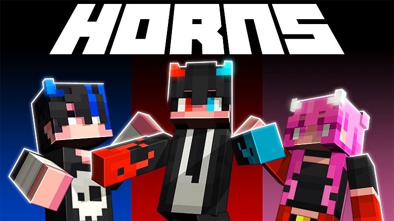 Horns by Block Factory (Minecraft Skin Pack) - Minecraft Marketplace (via bedrockexplorer.com)