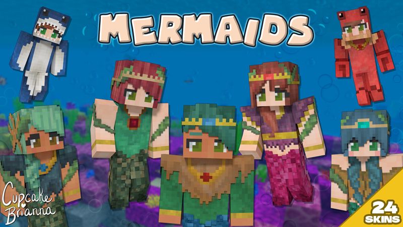 Mermaids HD Skin Pack by CupcakeBrianna (Minecraft Skin Pack ...