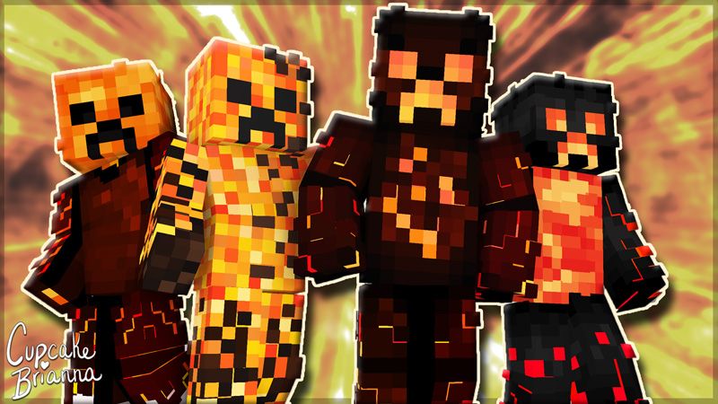 Lava Creepers Skin Pack by CupcakeBrianna (Minecraft Skin Pack ...
