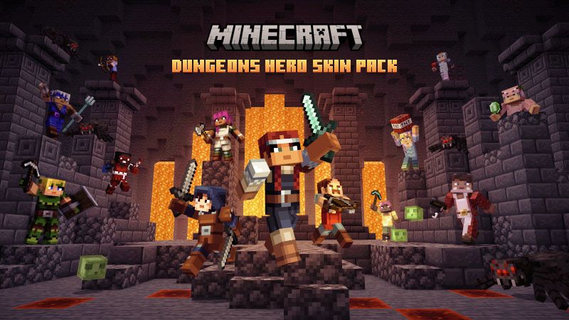 Dungeons Hero Skin Pack by Minecraft (Minecraft Skin Pack) - Minecraft ...