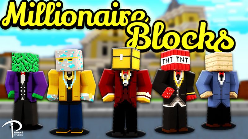Millionaire Blocks by Pickaxe Studios (Minecraft Skin Pack) - Minecraft ...
