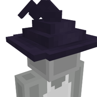 Warding Witch Hat by Tetrascape - Minecraft Marketplace (via bedrockexplorer.com)