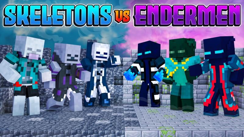 Skeletons vs Endermen by Waypoint Studios (Minecraft Skin Pack ...