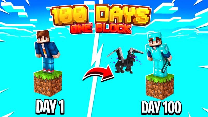 100 Days One Block by Fall Studios (Minecraft Marketplace Map ...