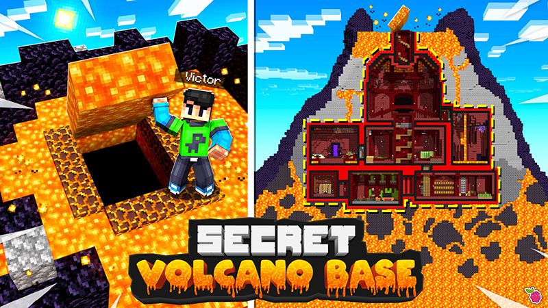Secret Volcano Base by Razzleberries (Minecraft Marketplace Map ...