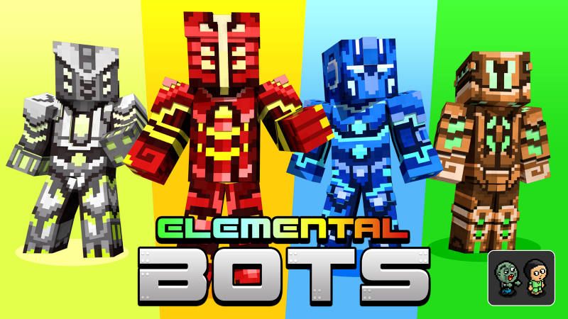 Elemental Bots by BLOCKLAB Studios (Minecraft Skin Pack) - Minecraft ...