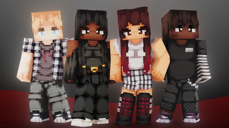 Black White Grunge by Sapix (Minecraft Skin Pack) - Minecraft Bedrock ...