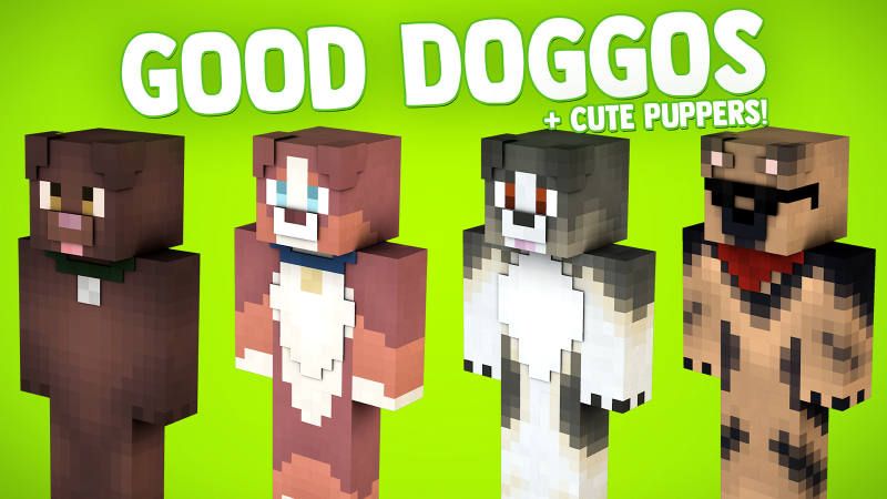 Good Doggos Cute Puppers by BLOCKLAB Studios (Minecraft Skin Pack ...