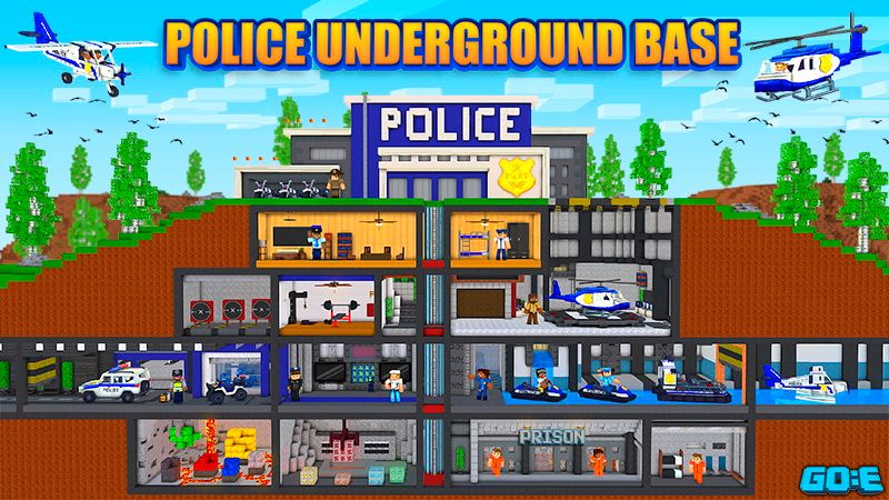 Police Underground Base by GoE-Craft (Minecraft Marketplace Map ...