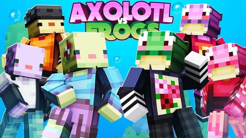 Axolotl vs Frogs by Dalibu Studios (Minecraft Skin Pack) - Minecraft ...