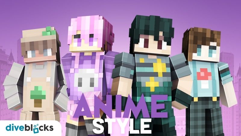Anime Style by Diveblocks (Minecraft Skin Pack) - Minecraft Marketplace ...