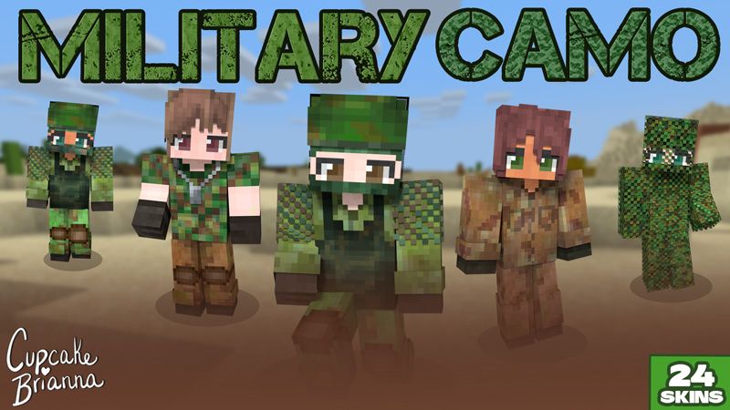 Military Camo HD Skin Pack by CupcakeBrianna (Minecraft Skin Pack ...