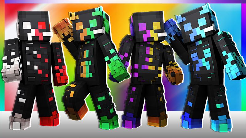 Hacker Creeper Skins by The Lucky Petals (Minecraft Skin Pack ...
