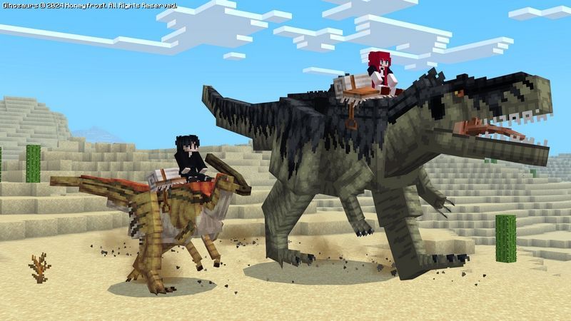 Dinosaurs Add-On 2.1 by Honeyfrost - Minecraft Bedrock Marketplace Explorer